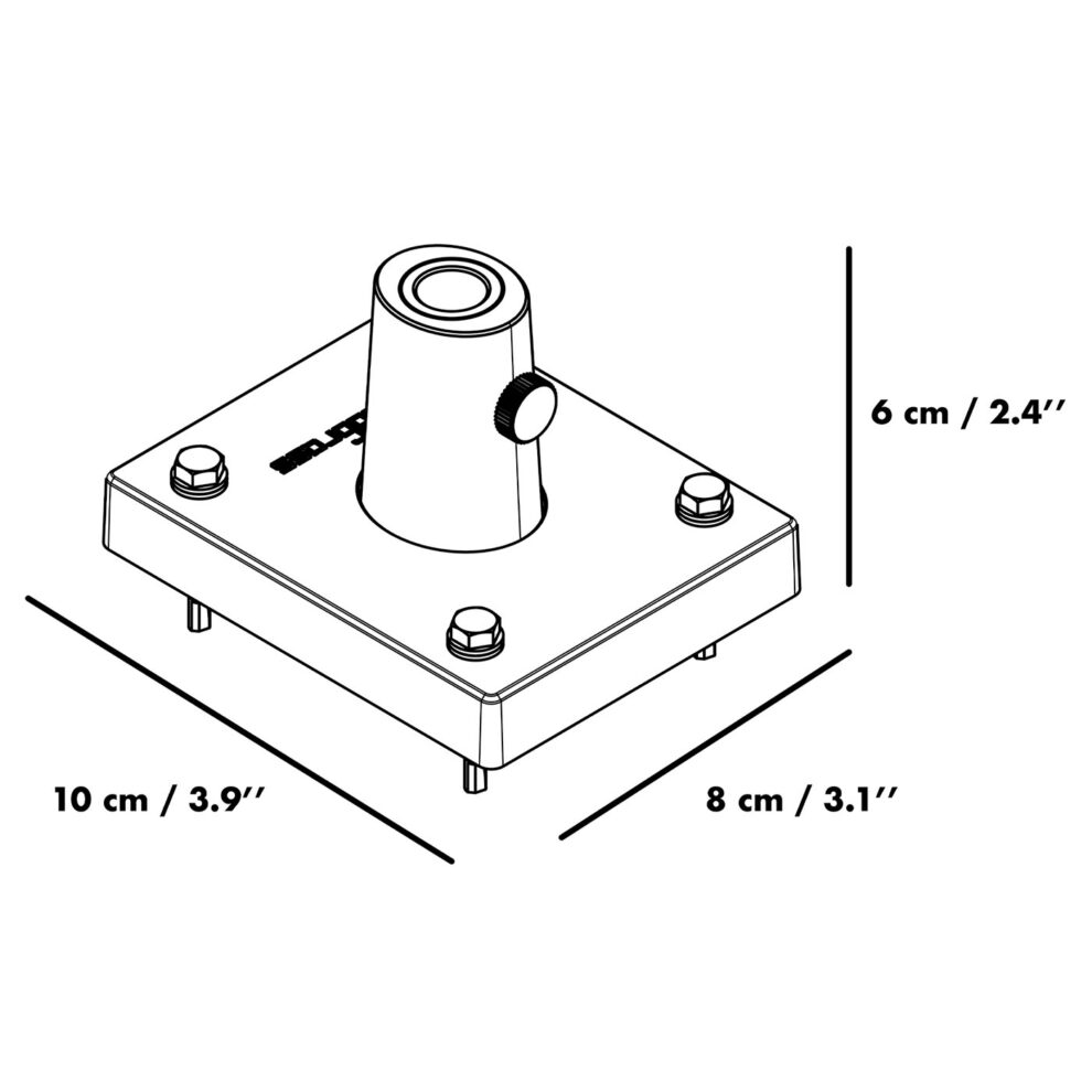 Bench mount for R9 lamp series - Redgrasscreative